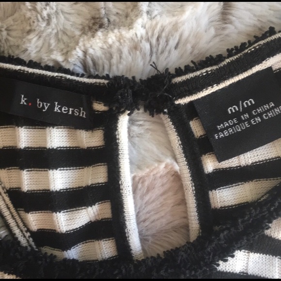 Kersh | Dresses | K By Kersg Blackwhite Aline Dress | Poshmark